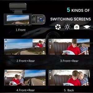 Car Audio, Video & GPS | 180p Dual Camera Dash Cam For Cars Front And ...